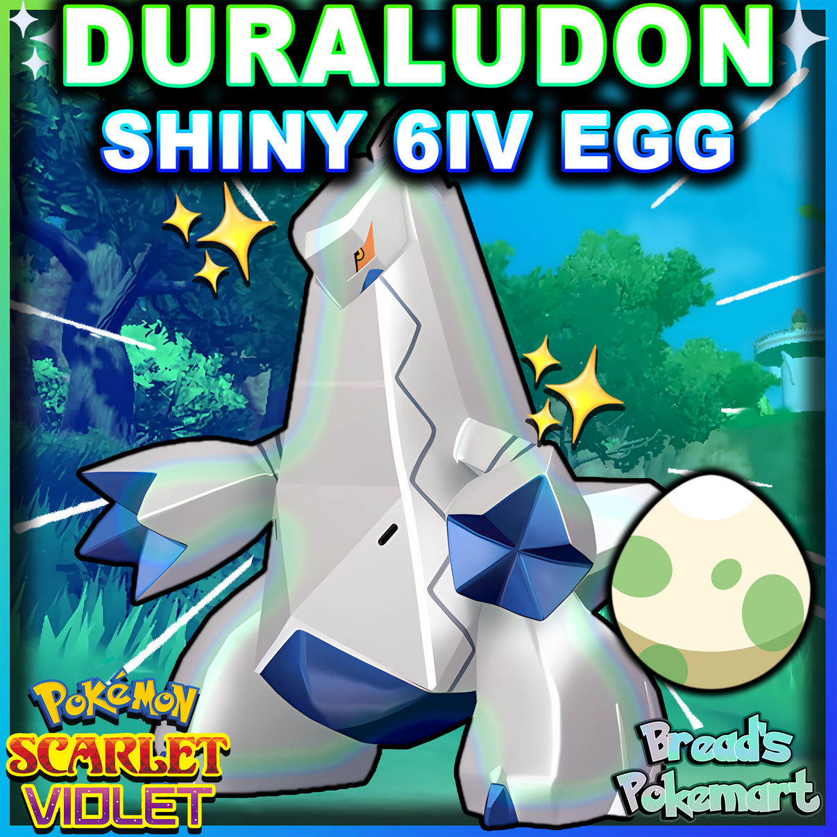Shiny 6IV Duraludon Egg - Hatch your own shiny! – Bread's Pokemart